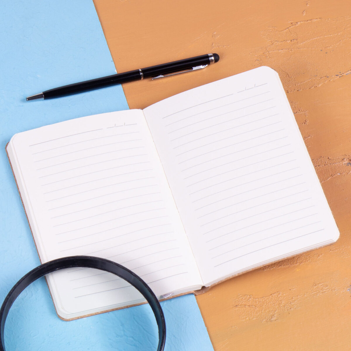 Vegan Deri Kapaklı Küçük Defter - Kitaplı Hediye